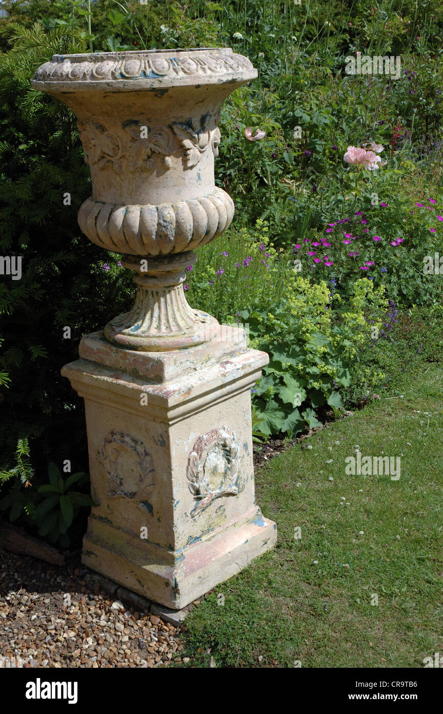 Decorative vase in Narborough Hall Gardens, Norfolk, UK Stock Photo - Alamy
