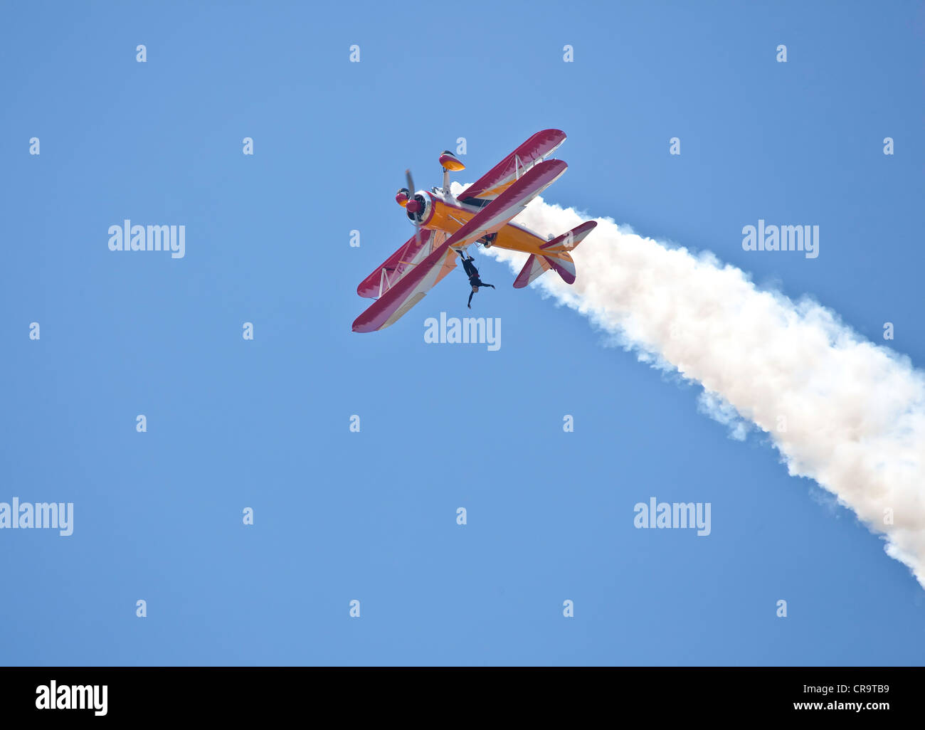 Jane Wicker; barnstorming aerobatic wing walker with her beautiful 450 ...