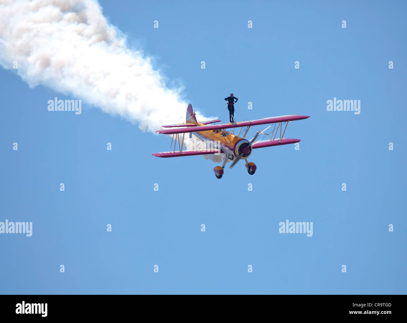 Jane Wicker; barnstorming aerobatic wing walker with her beautiful 450 ...