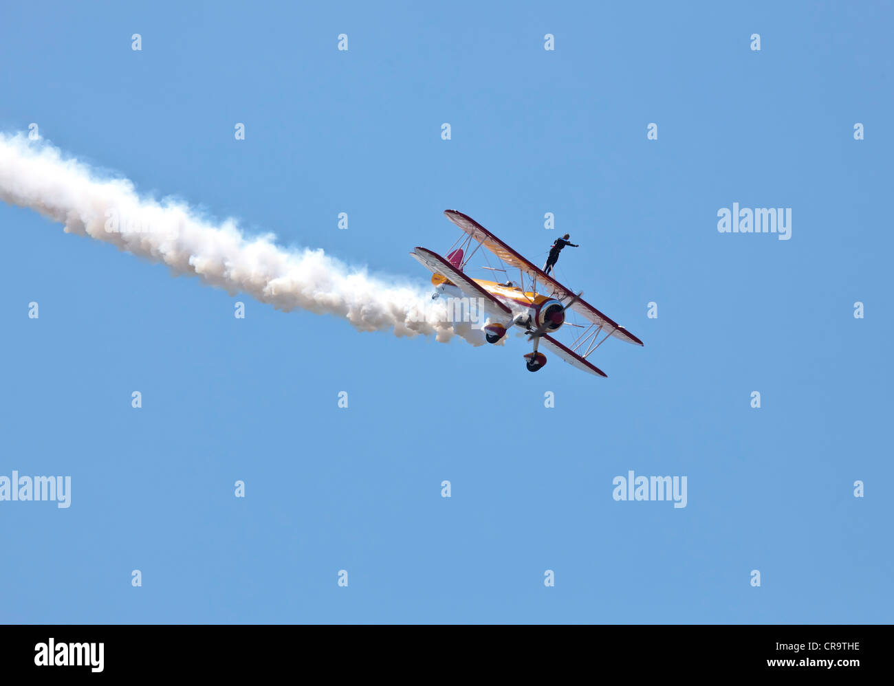 Jane Wicker; barnstorming aerobatic wing walker with her beautiful 450 ...