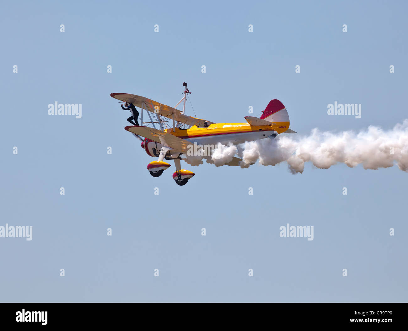 Jane Wicker; barnstorming aerobatic wing walker with her beautiful 450 ...