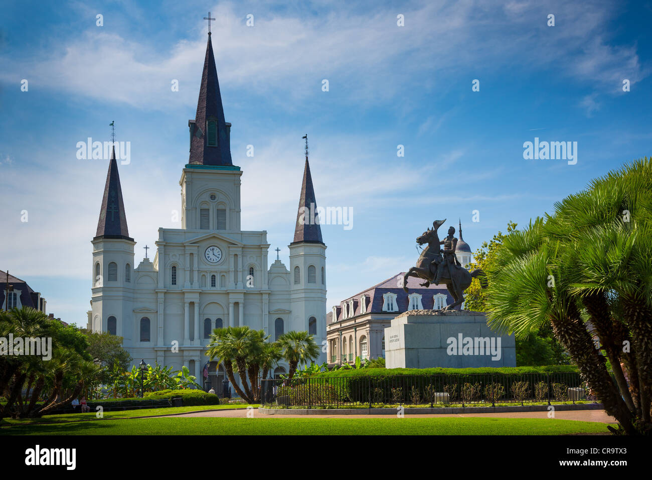 Saint Louis Cathedral on Jackson Square in New Orleans Stock Photo - Alamy
