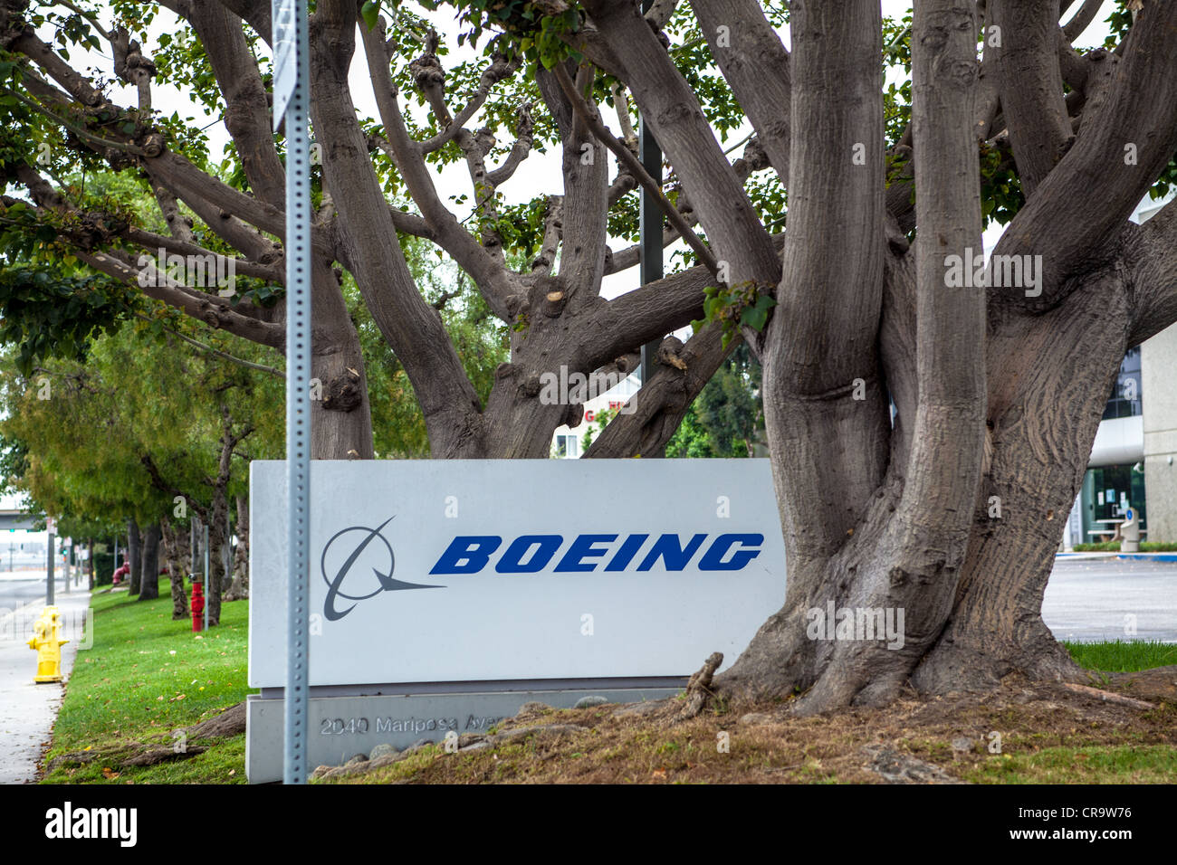 A Boeing sign in El Segundo California Stock Photo - Alamy