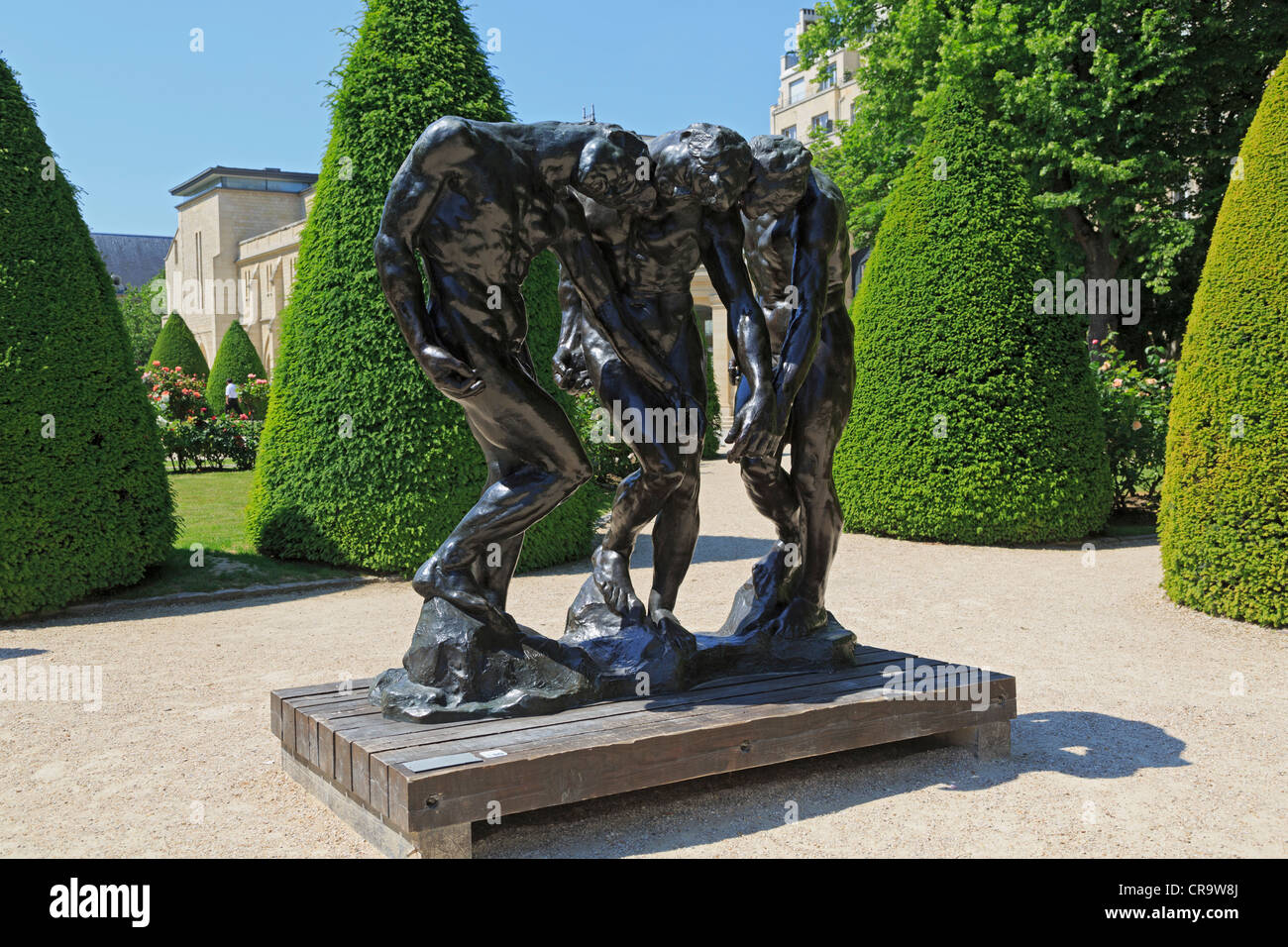 The Three Shades, by Auguste Rodin. Bronze sculpture in the gardens of ...