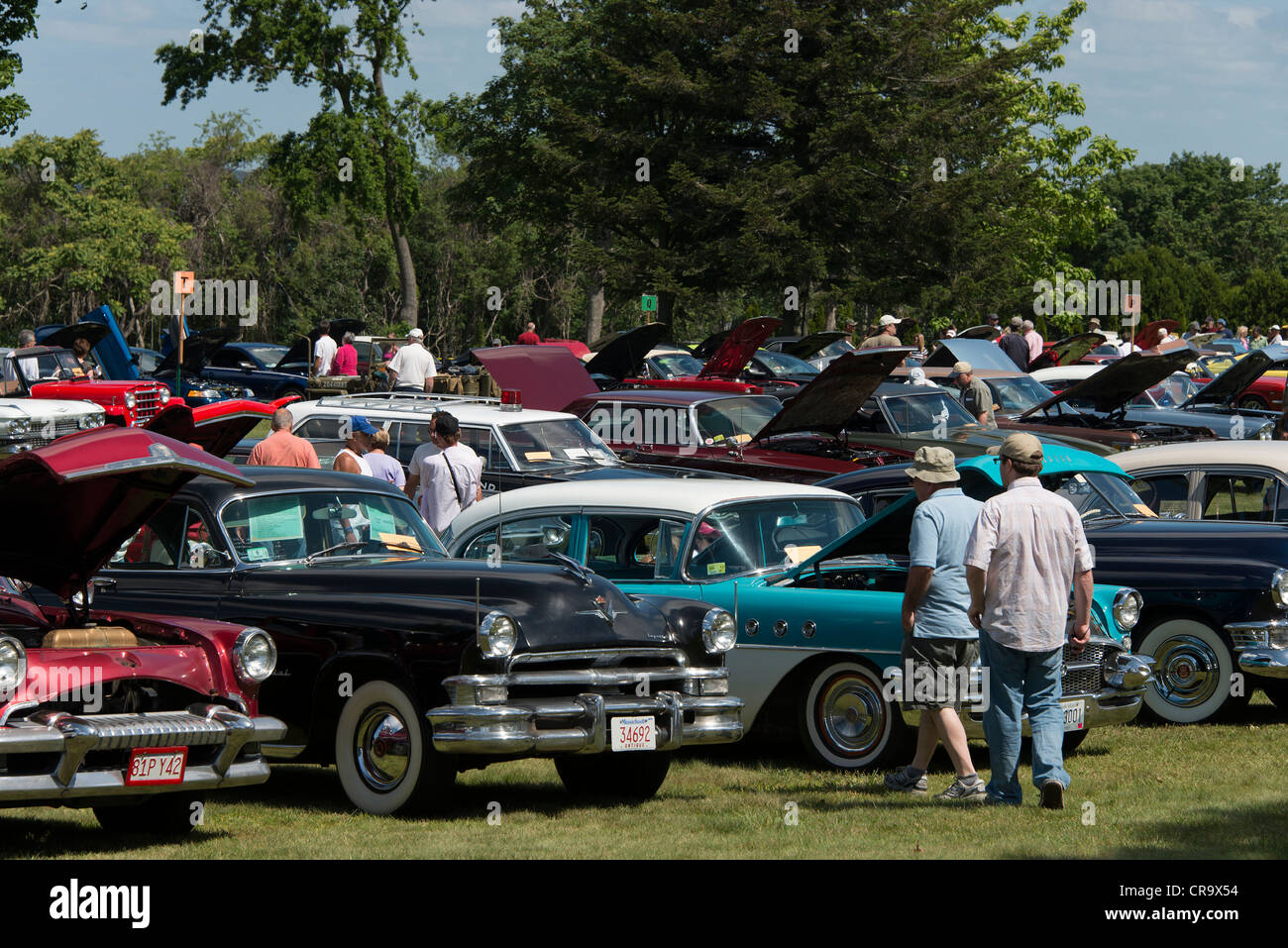 autos at a car show Stock Photo - Alamy