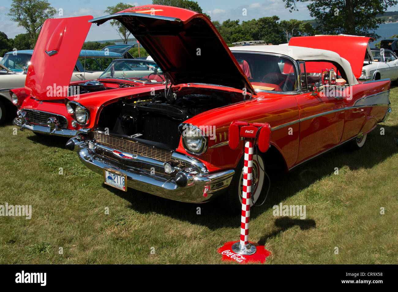 autos at a car show Stock Photo - Alamy