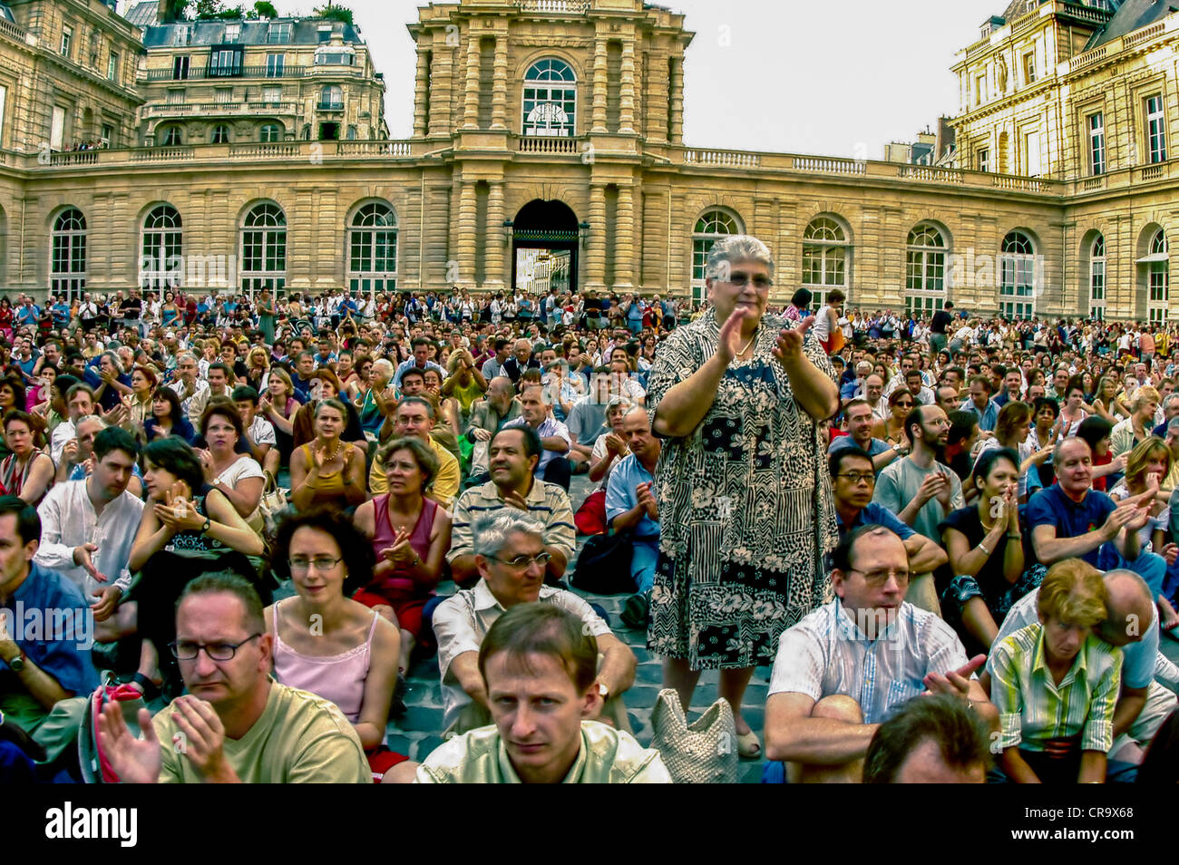 Paris, France, Large Crowd People, Public Events, "World Music Day ...
