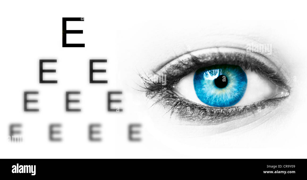Retina chart Cut Out Stock Images & Pictures - Alamy