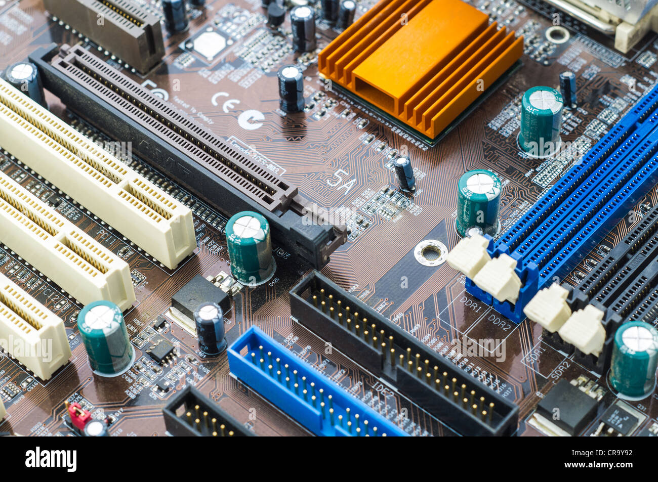Old mainboard of computer. A lot of dust and scratches Stock Photo - Alamy