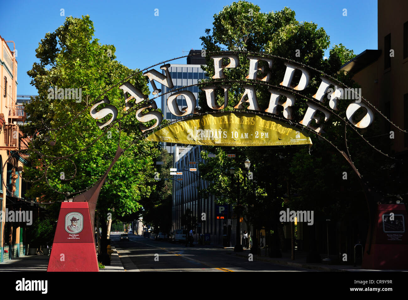 The San Pedro Square in downtown San Jose, California CA Stock Photo ...