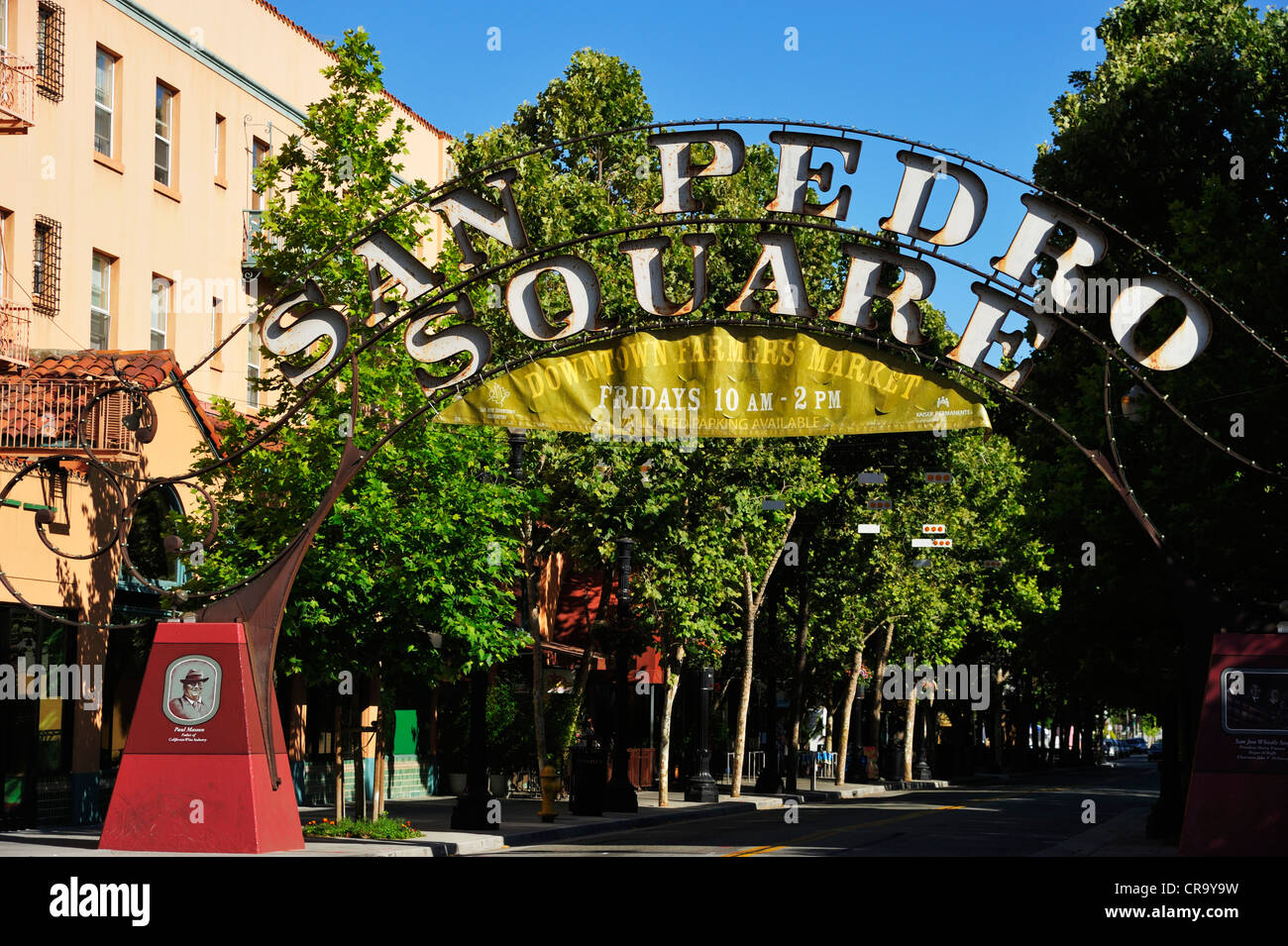 The San Pedro Square in downtown San Jose, California CA Stock Photo - Alamy