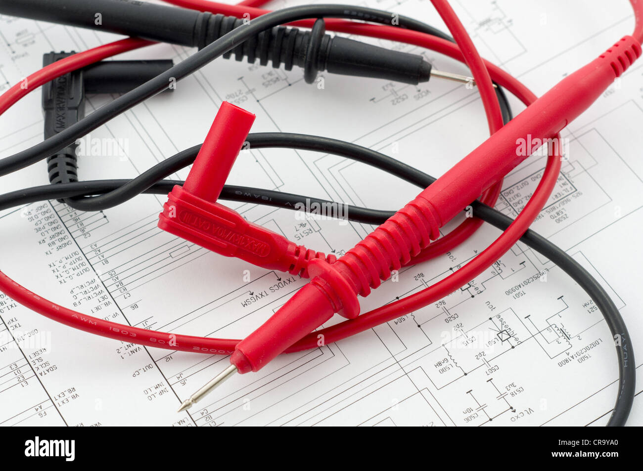 Pointed electrical test probes with red and black leads Stock Photo - Alamy Pointed electrical test probes with red and black leads Stock Photo - Alamy