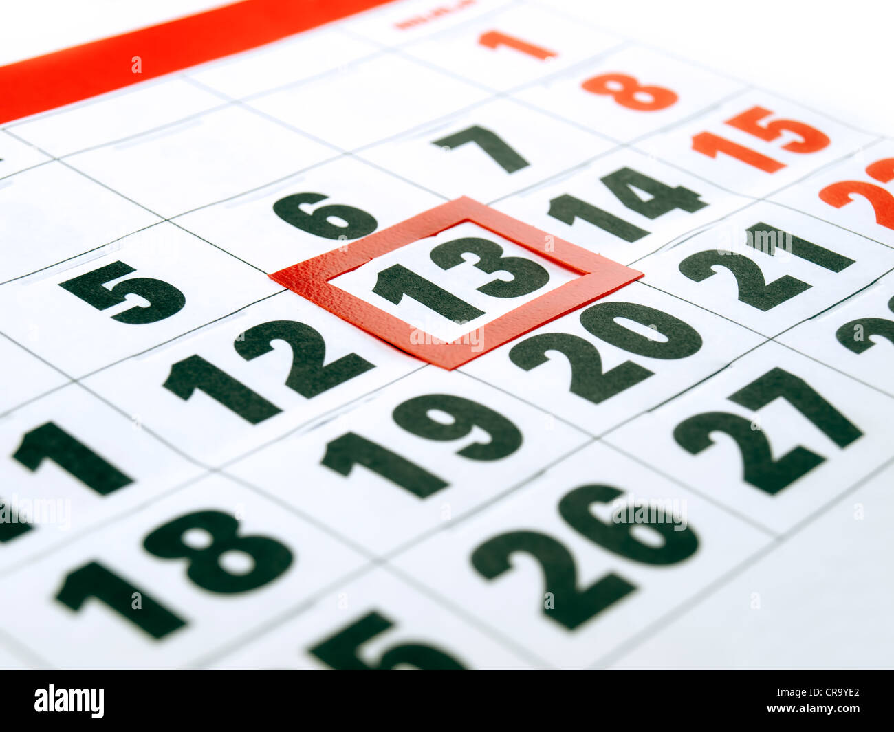 Friday 13th calendar hi-res stock photography and images - Alamy