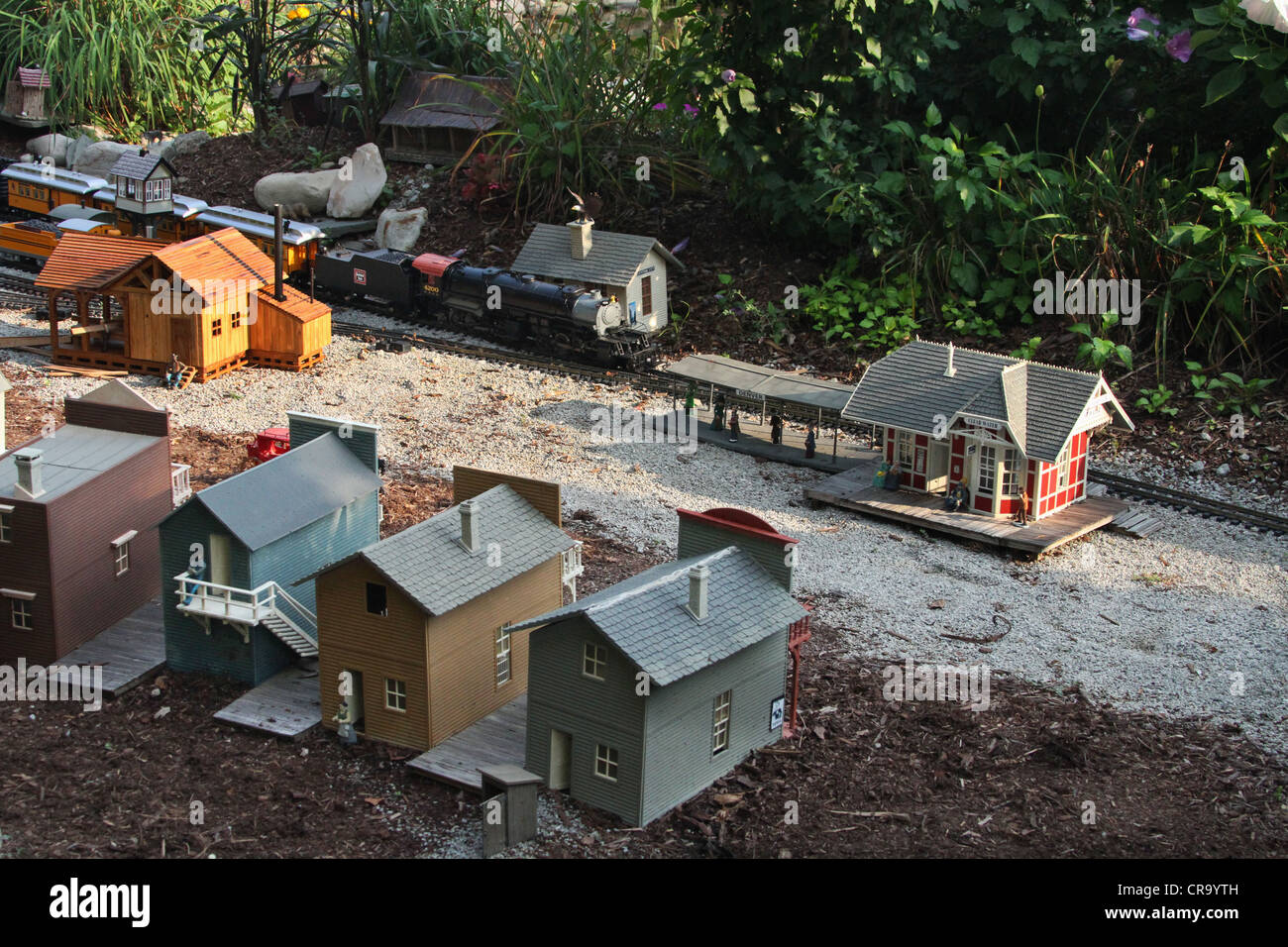 American railroad scene hi-res stock photography and images - Alamy