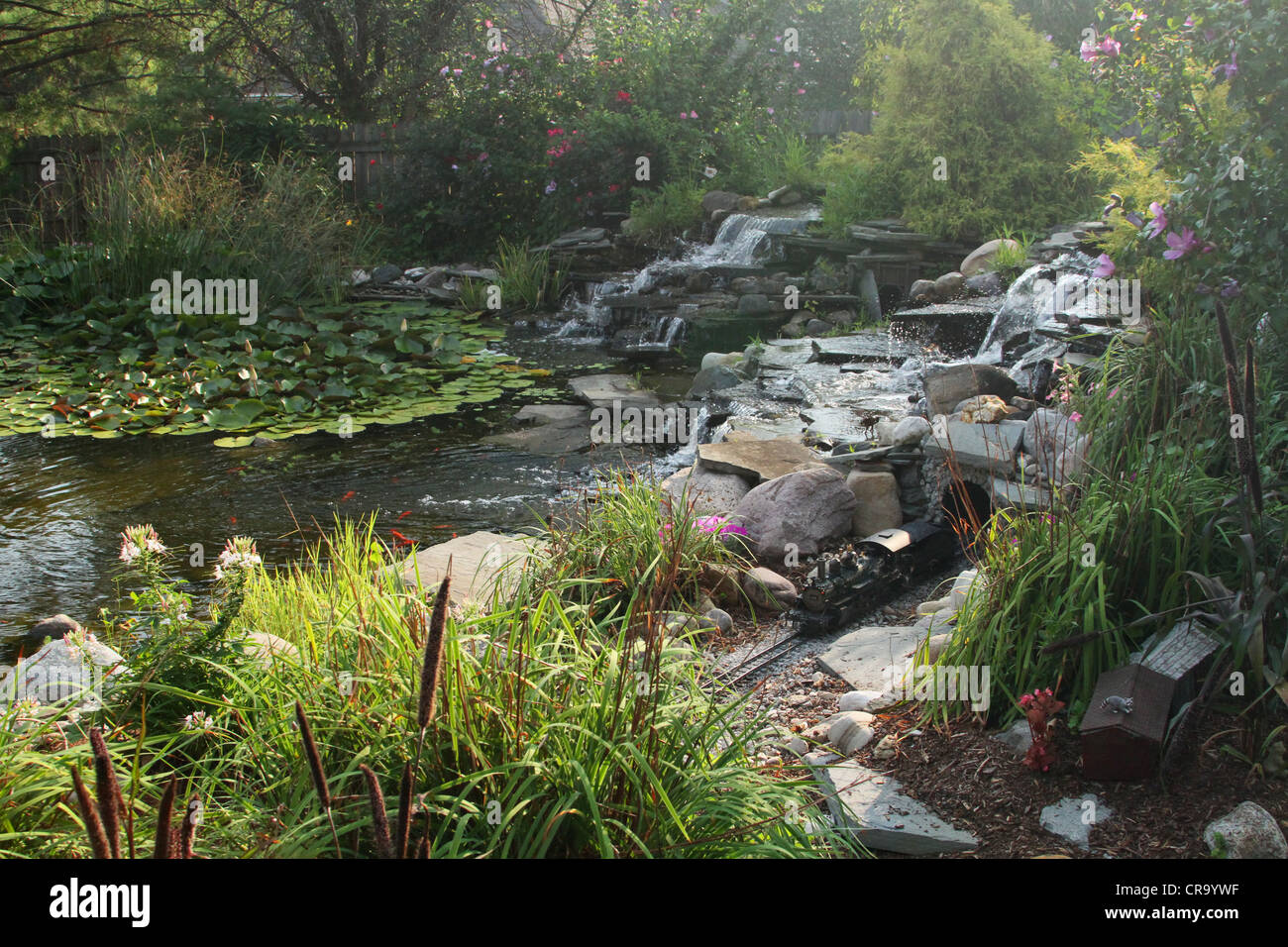 Backyard railway hi-res stock photography and images - Alamy