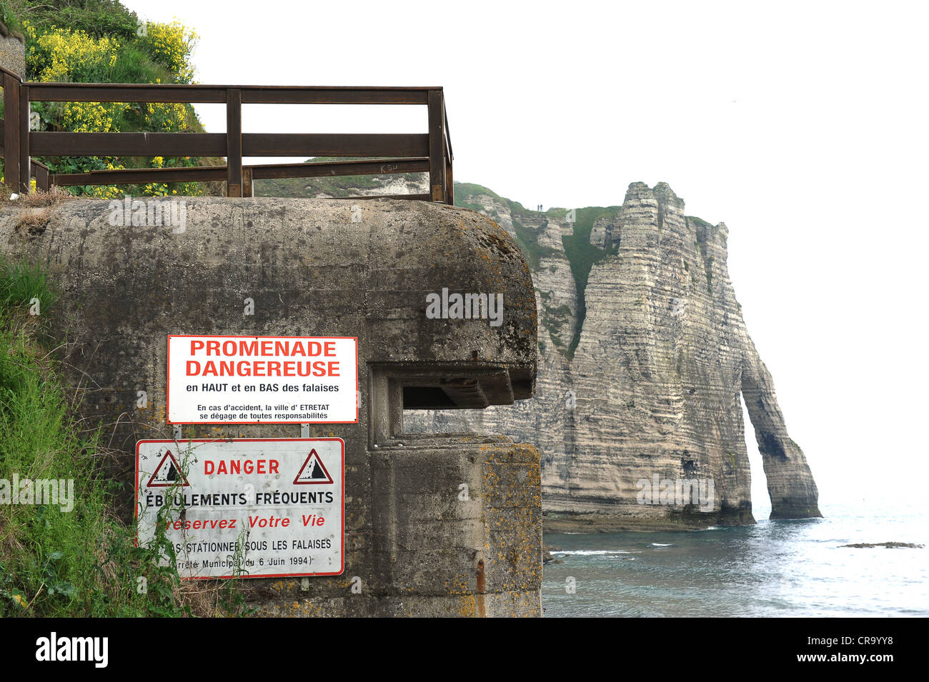 World War 2 German defences Etretat Normandy France Stock Photo - Alamy