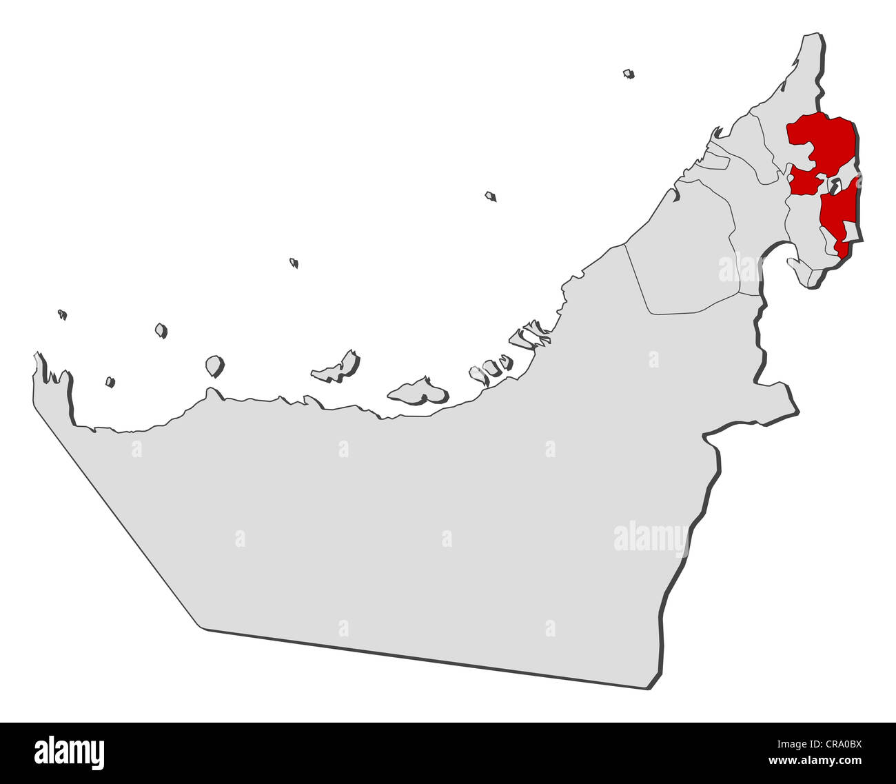 Uae Political Map