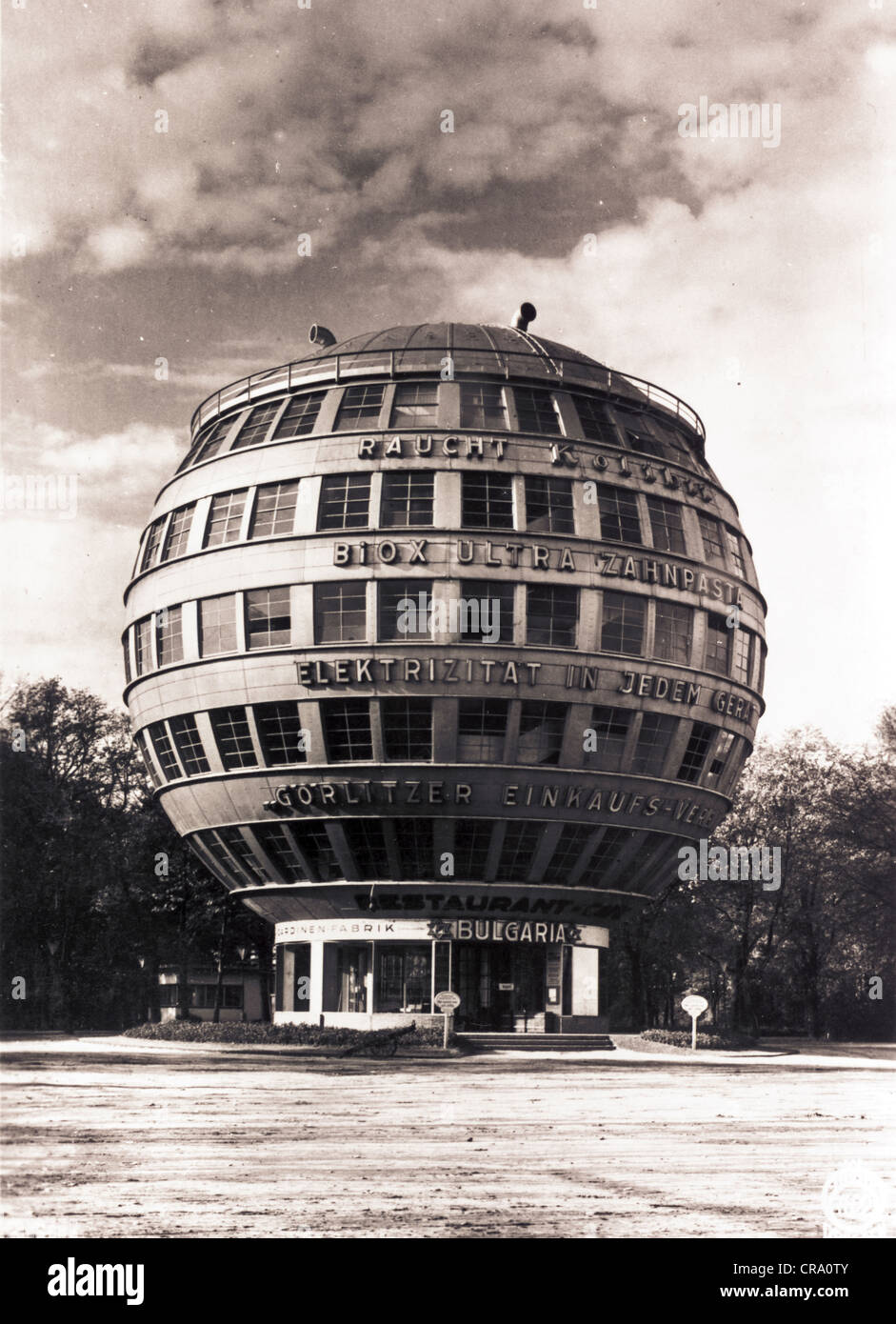 Bizarre Spherical Structure in Dresden Stock Photo - Alamy
