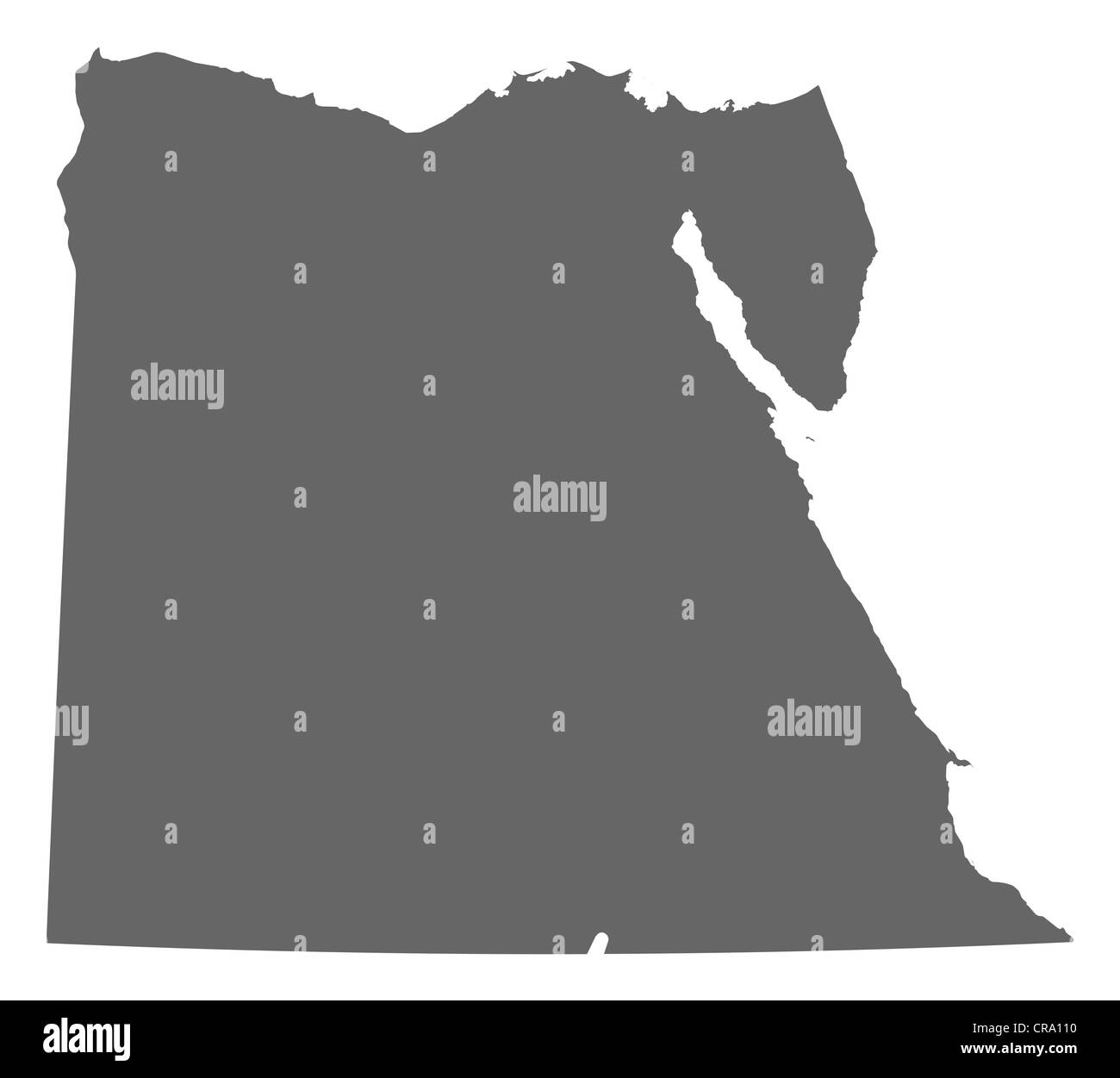 Political map of Egypt with the several governorates Stock Photo - Alamy