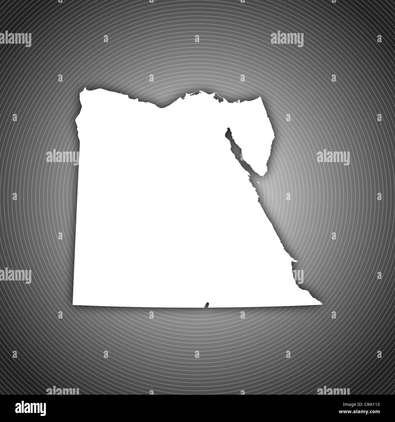 Political map of Egypt with the several governorates Stock Photo - Alamy