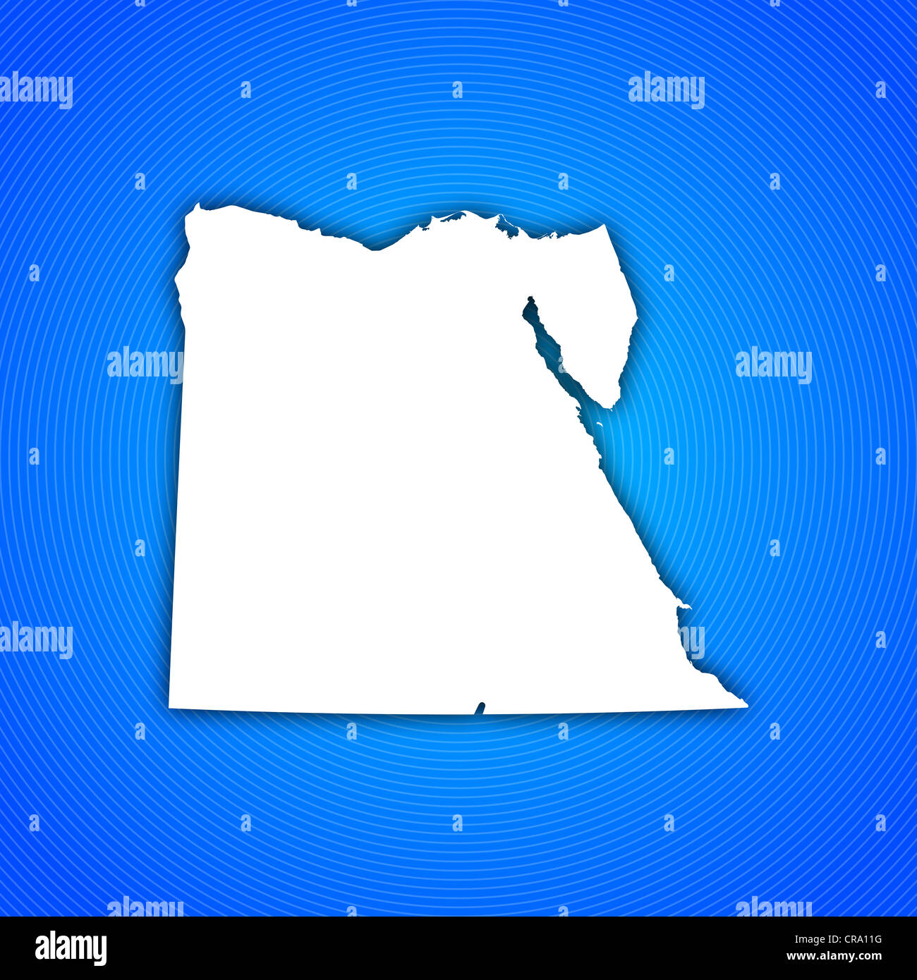 Political map of Egypt with the several governorates Stock Photo - Alamy