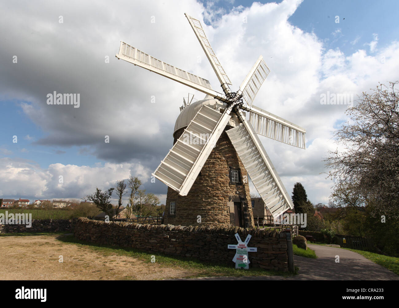 Heage Working Windmill in the Derbyshire Peak District Stock Photo - Alamy