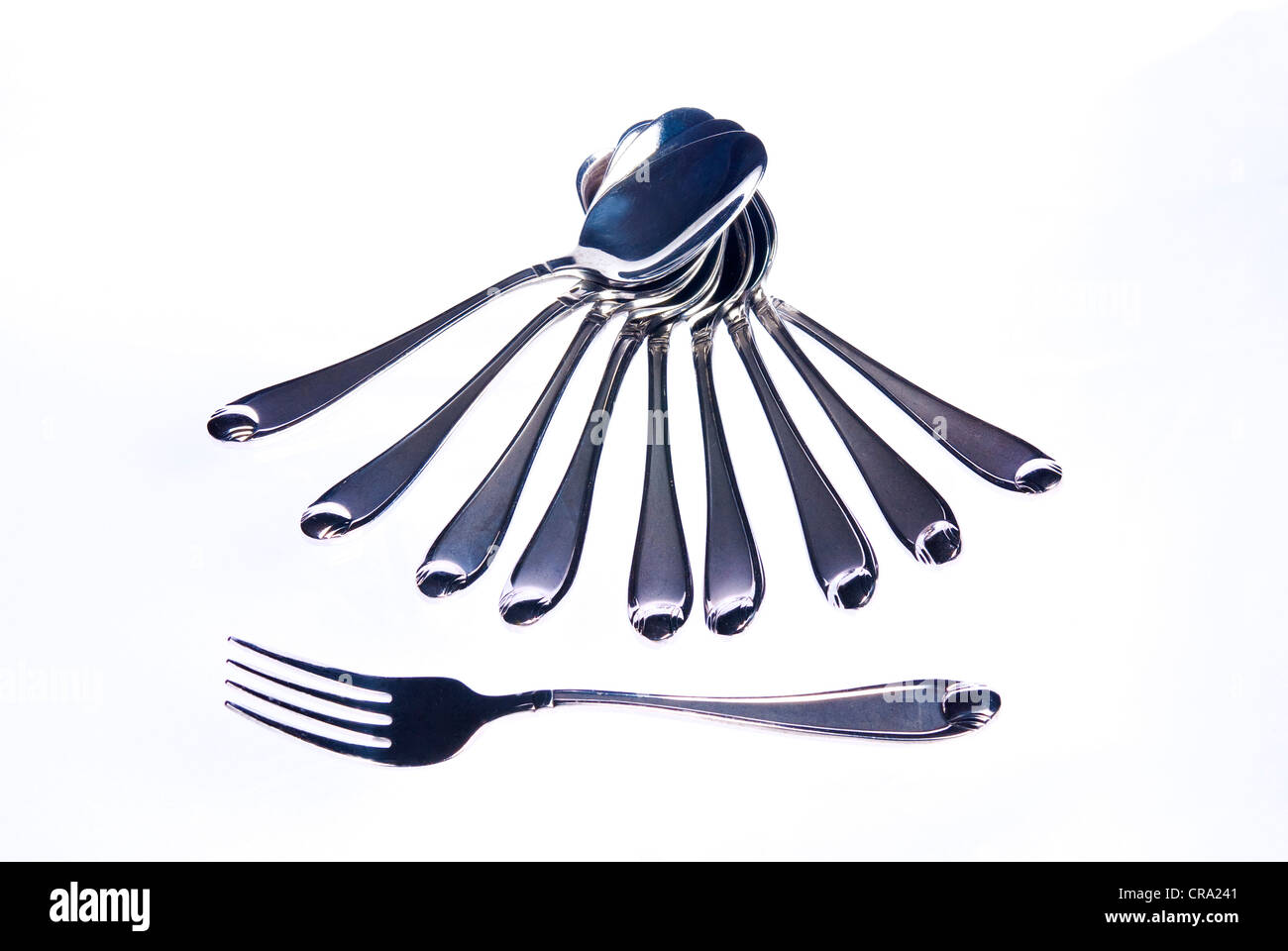 Silverware display Cut Out Stock Images & Pictures - Alamy