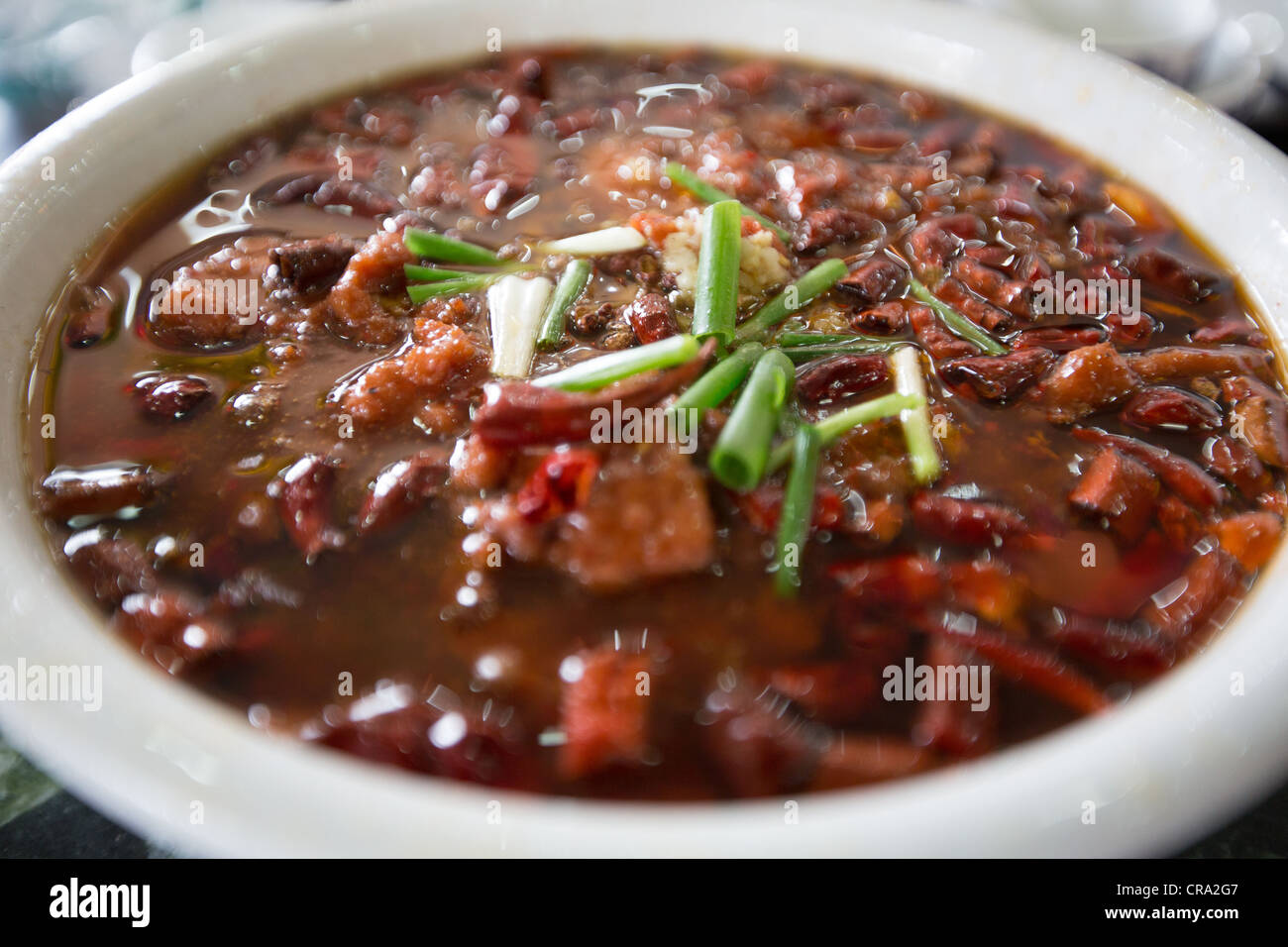 Chilli hotpot in a Restaurant, in Beijing, China Stock Photo - Alamy