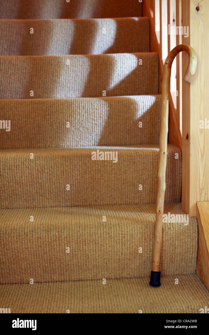 Walking stick steps stairs hi-res stock photography and images - Alamy