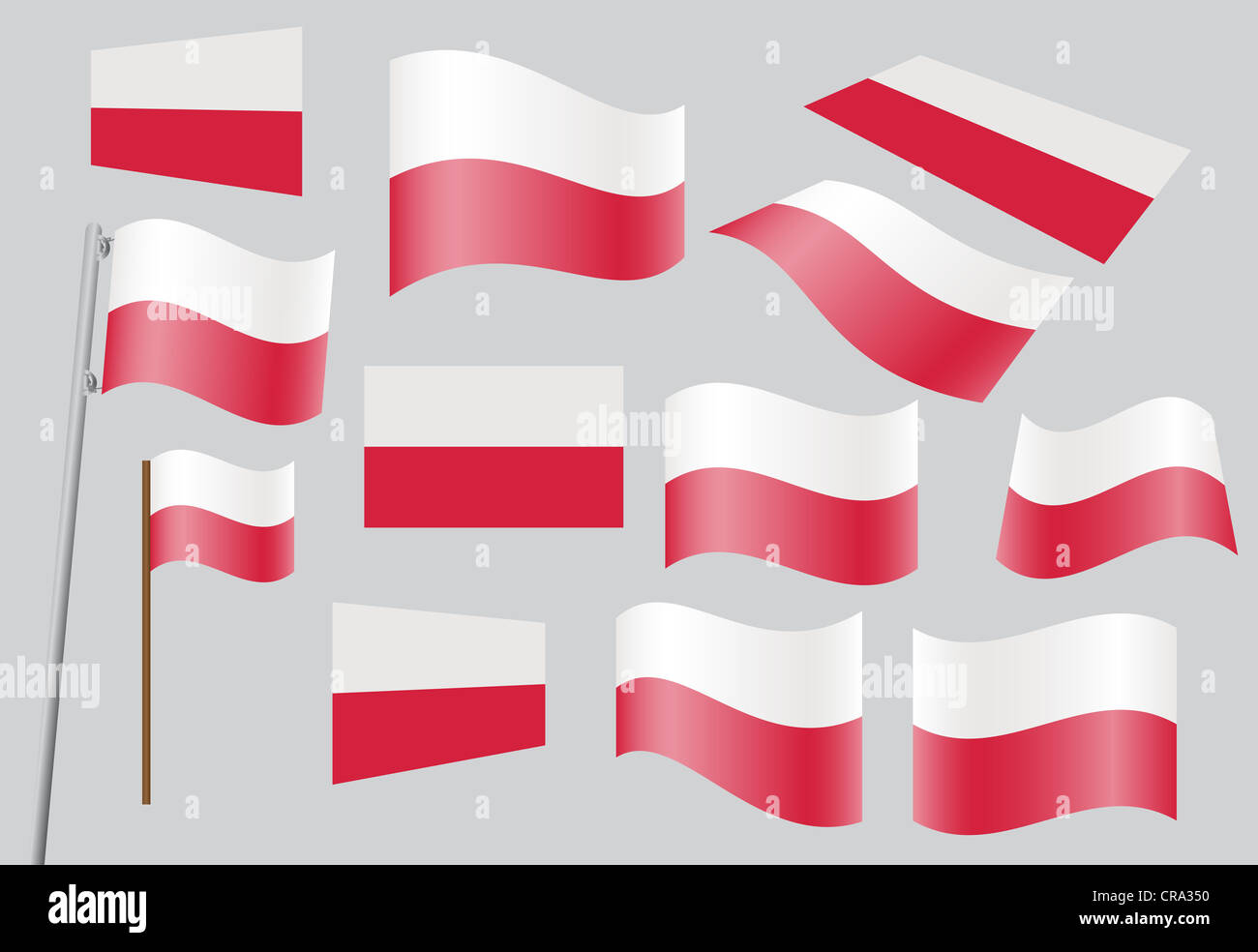 Waved poland flag hi-res stock photography and images - Alamy