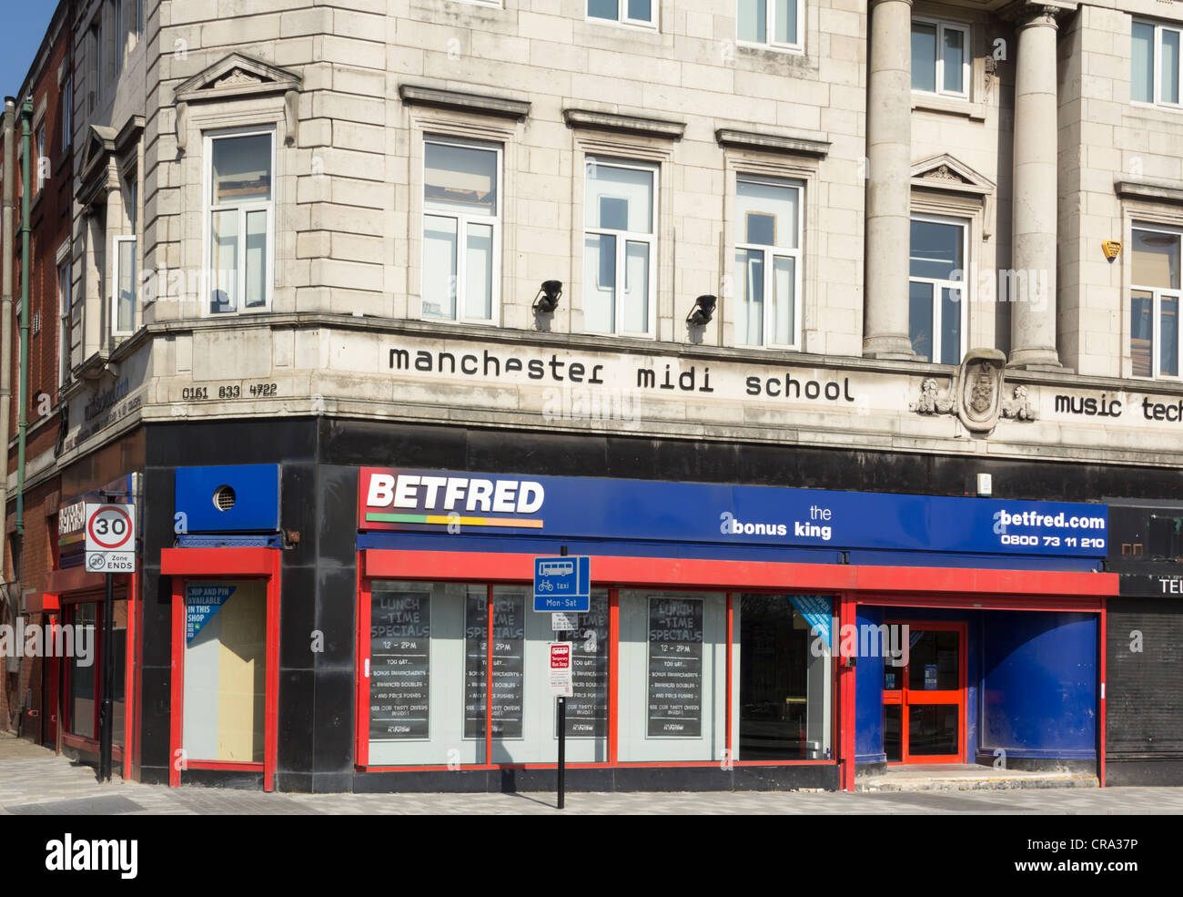 BetFred betting shop on Chapel Street ,Salford in a building formerly ...