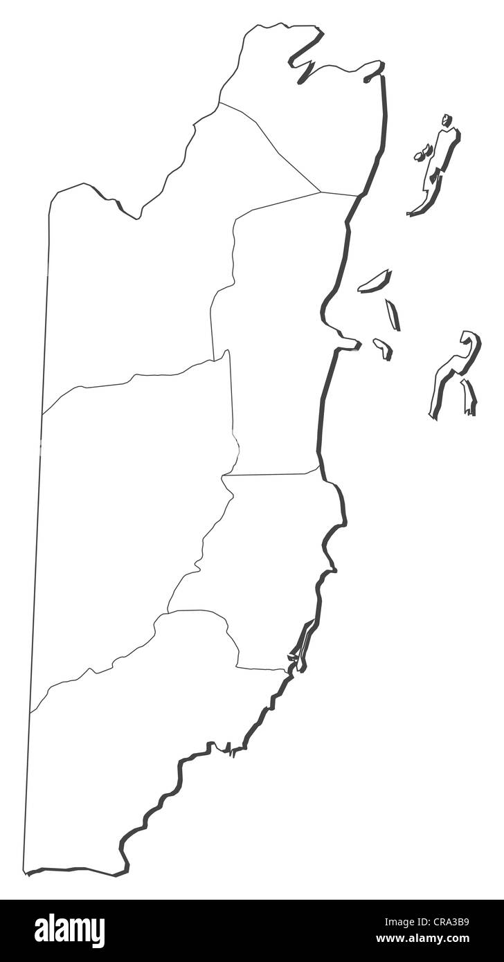 Map Of Belize Islands