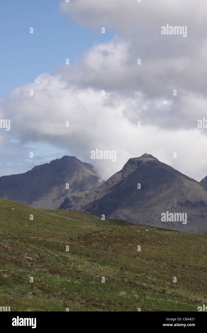 mountains Isle of Rum Scotland May 2012 Stock Photo - Alamy