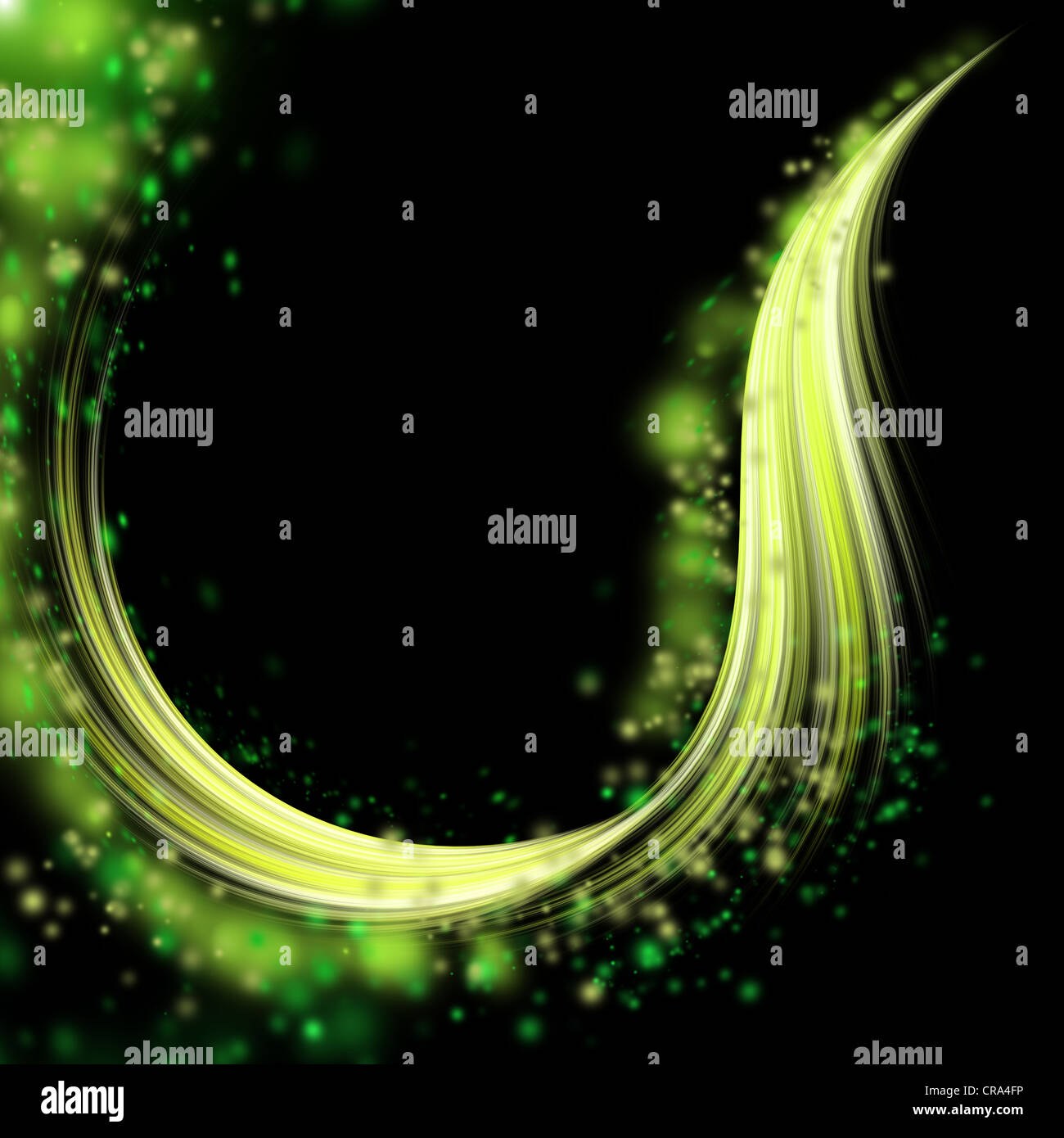 abstract green wave Stock Photo - Alamy