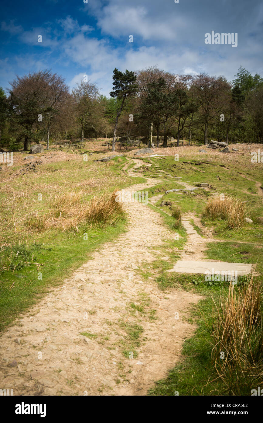 Stanage Edge in the Peak District. The longest gritstone edge in ...