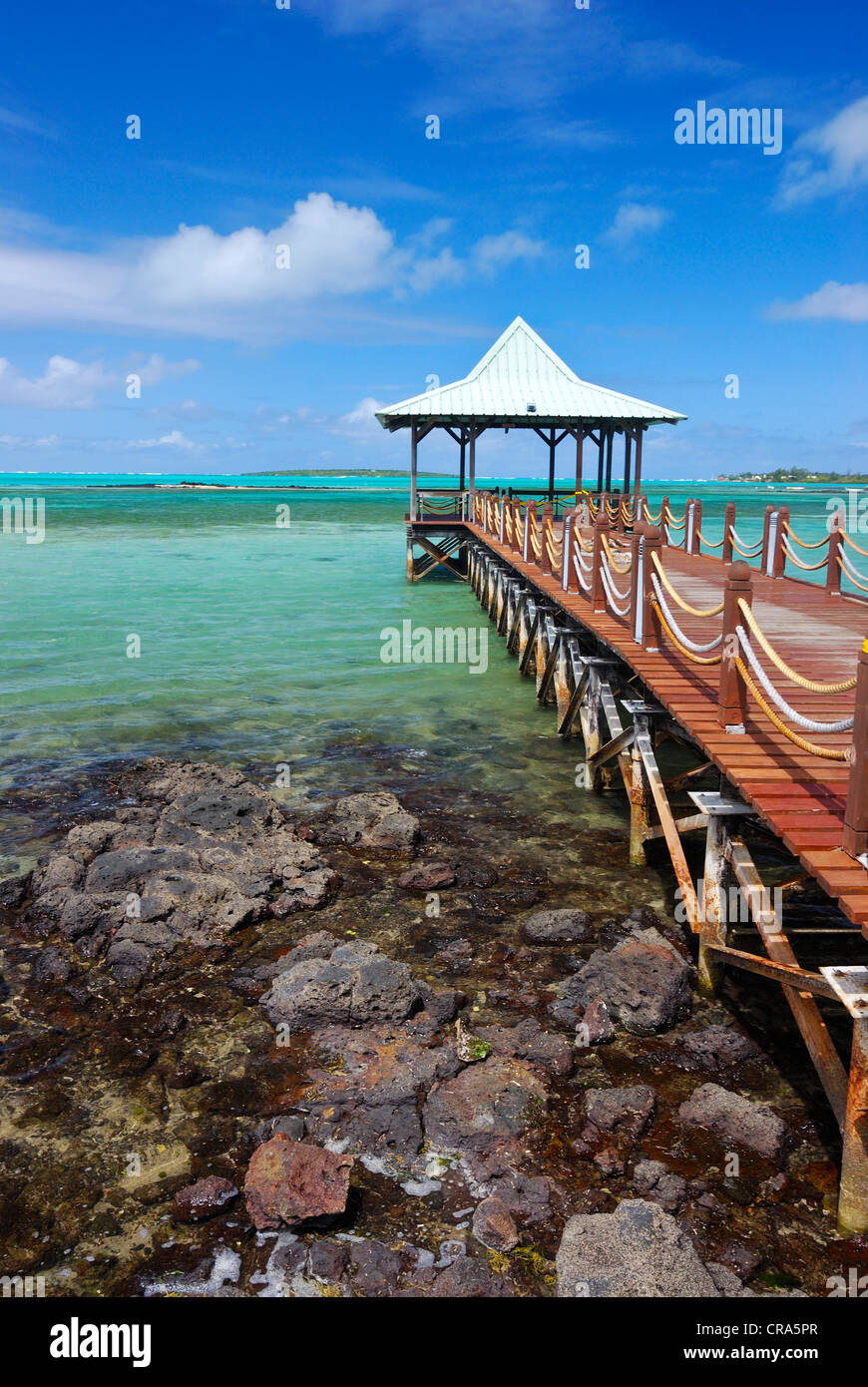 Jetty in Mahebourg, Mauritius, Africa Stock Photo - Alamy