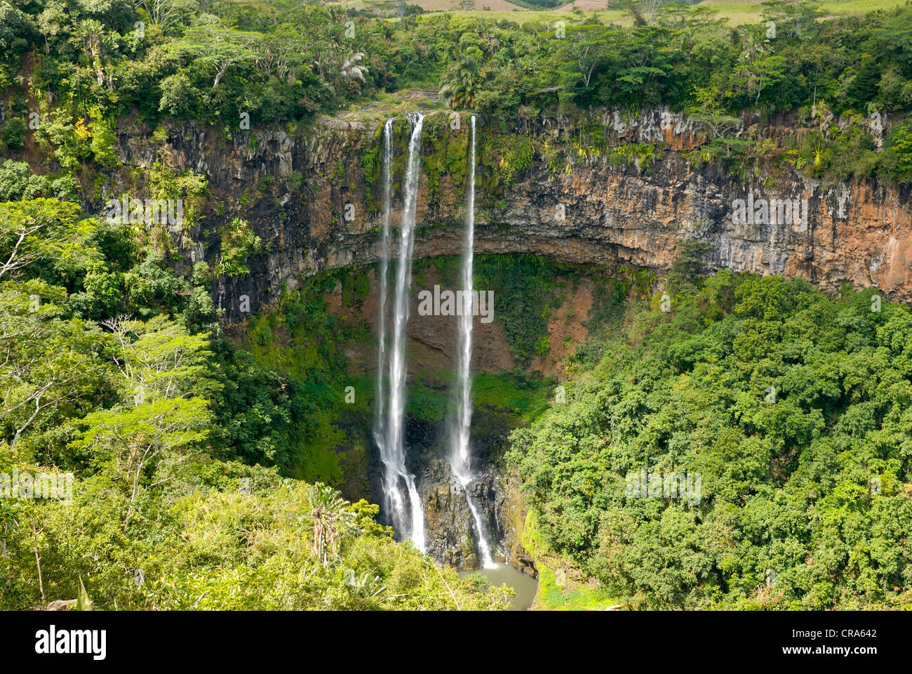 Chamarel waterfall, Mauritius, Africa Stock Photo - Alamy
