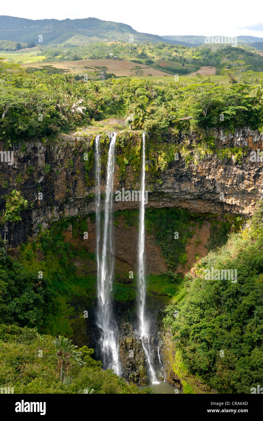 Chamarel waterfall, Mauritius, Africa Stock Photo - Alamy