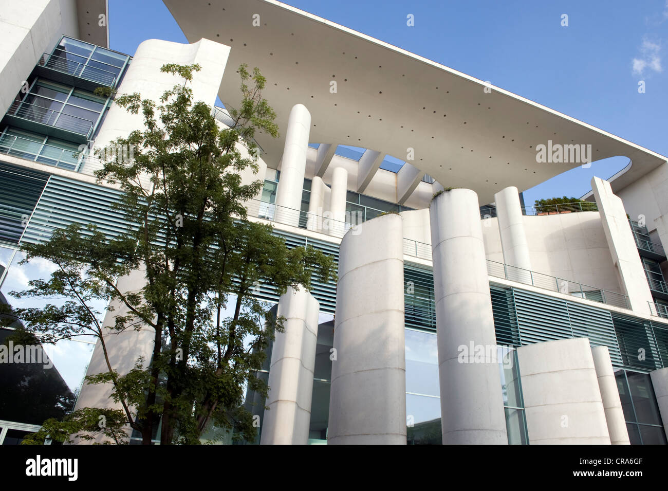 View from the garden, Bundeskanzleramt Federal Chancellery, Berlin ...