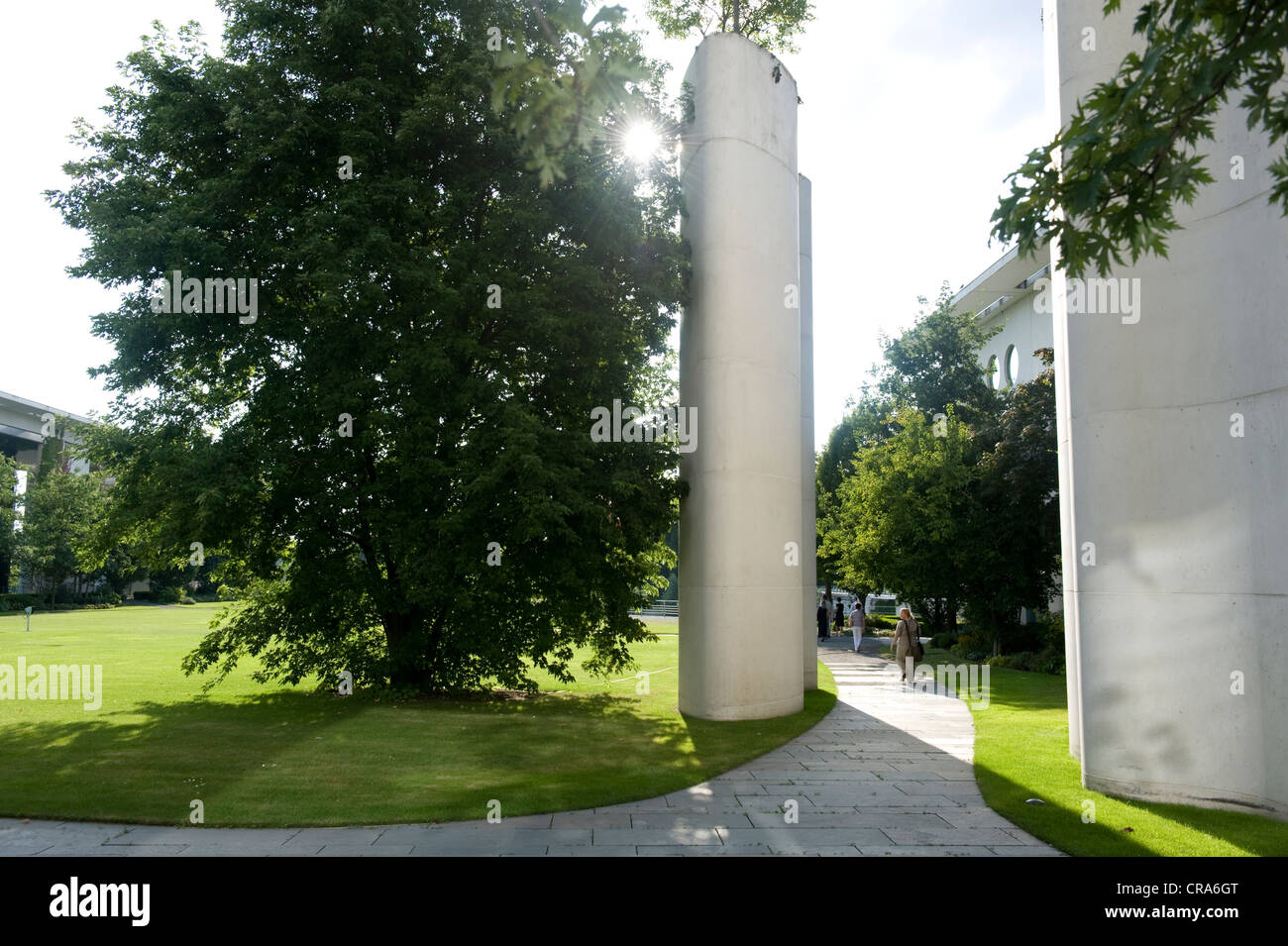 View from the garden, Bundeskanzleramt Federal Chancellery, Berlin ...