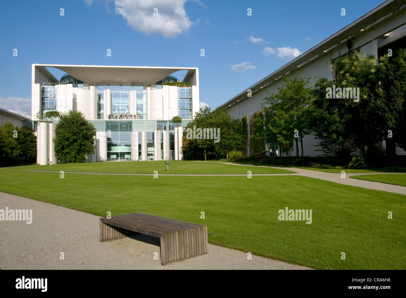 View from the garden, Bundeskanzleramt Federal Chancellery, Berlin ...