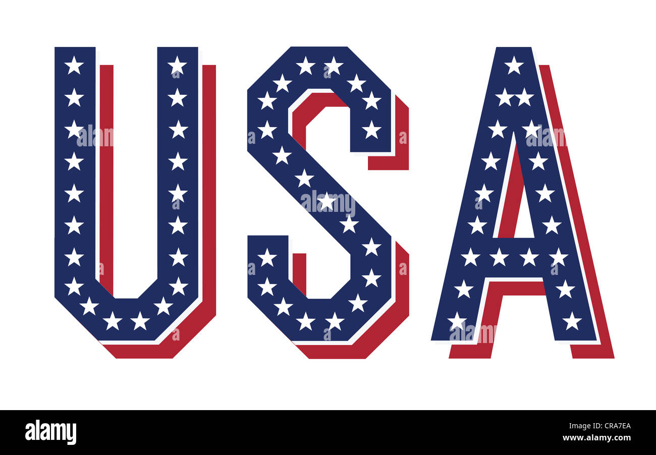 Word of USA Stock Photo - Alamy
