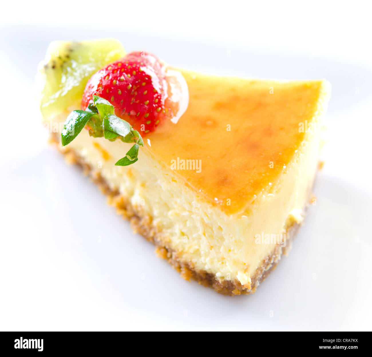 Freshly homemade passion fruit cheese cake slice Stock Photo - Alamy