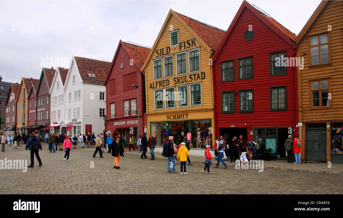 Bergen bryggen wooden houses hi-res stock photography and images - Alamy
