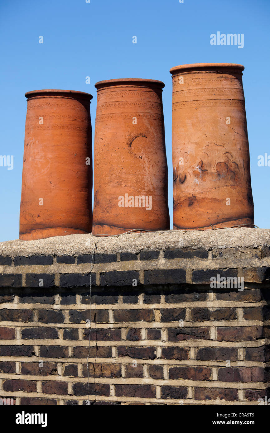 Tall chimney pots hi-res stock photography and images - Alamy
