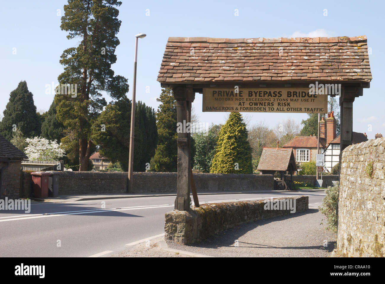 Road and bypass bridge at Easebourne near to Midhurst. West Sussex ...