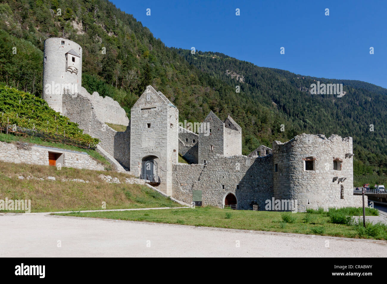 Castle ruins of Muehlbacher Klause, Puster Valley, Alto Adige, Italy ...