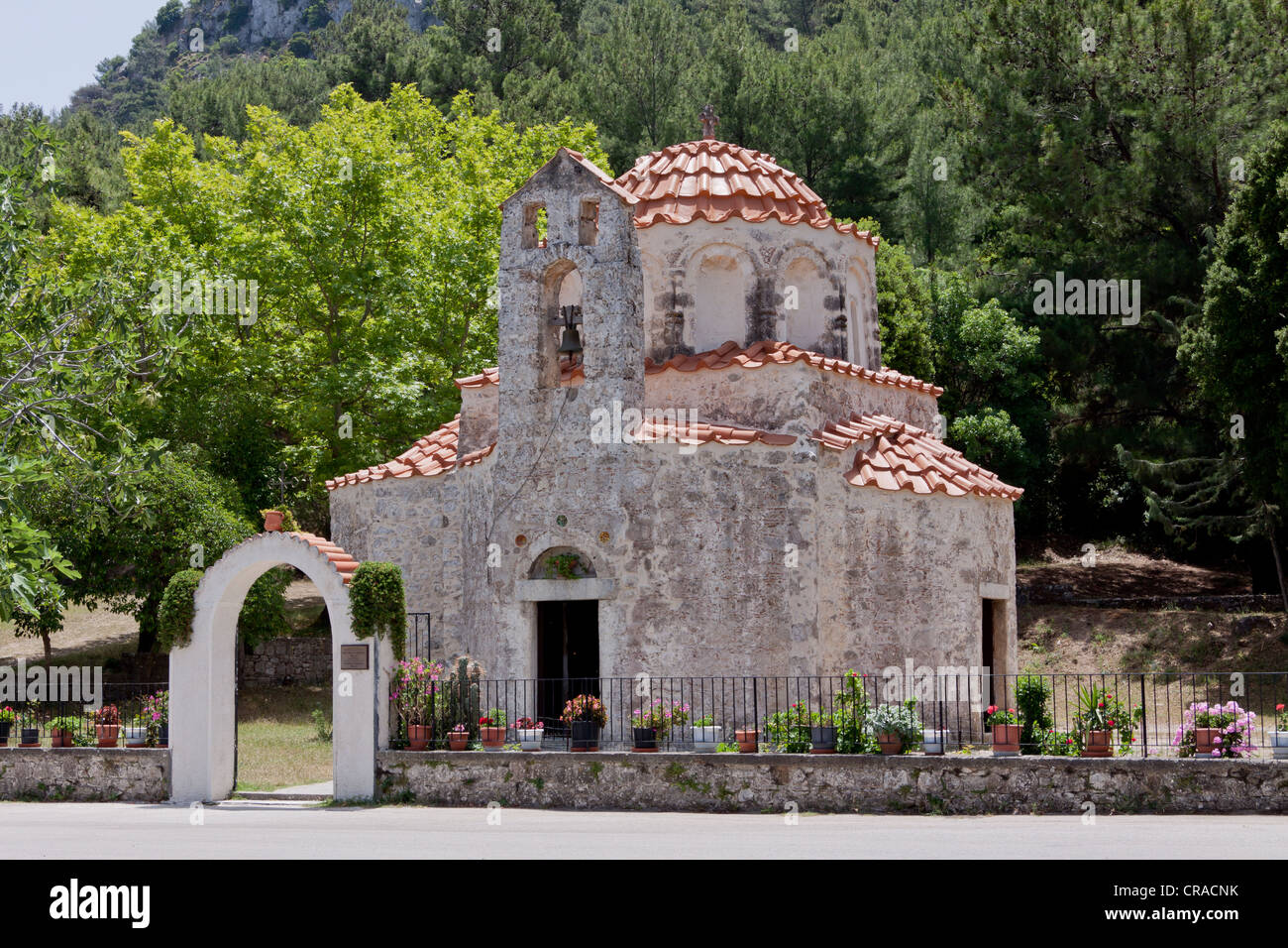 Agios Nikolaos Fountokli, medieval monastery church, Rhodes, Greece ...