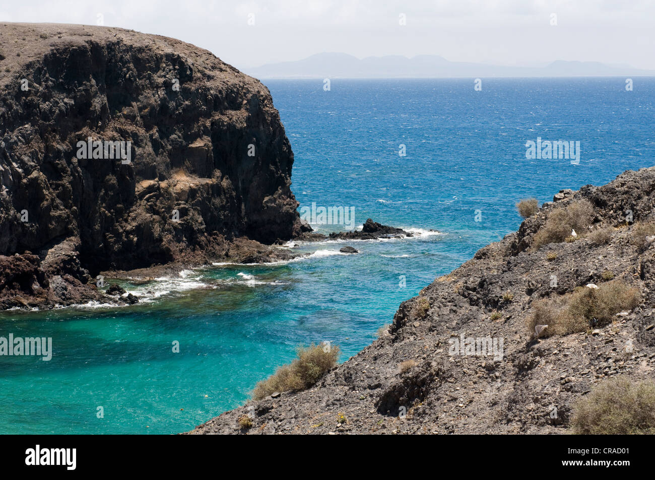 Lanzarote sea view Stock Photo - Alamy
