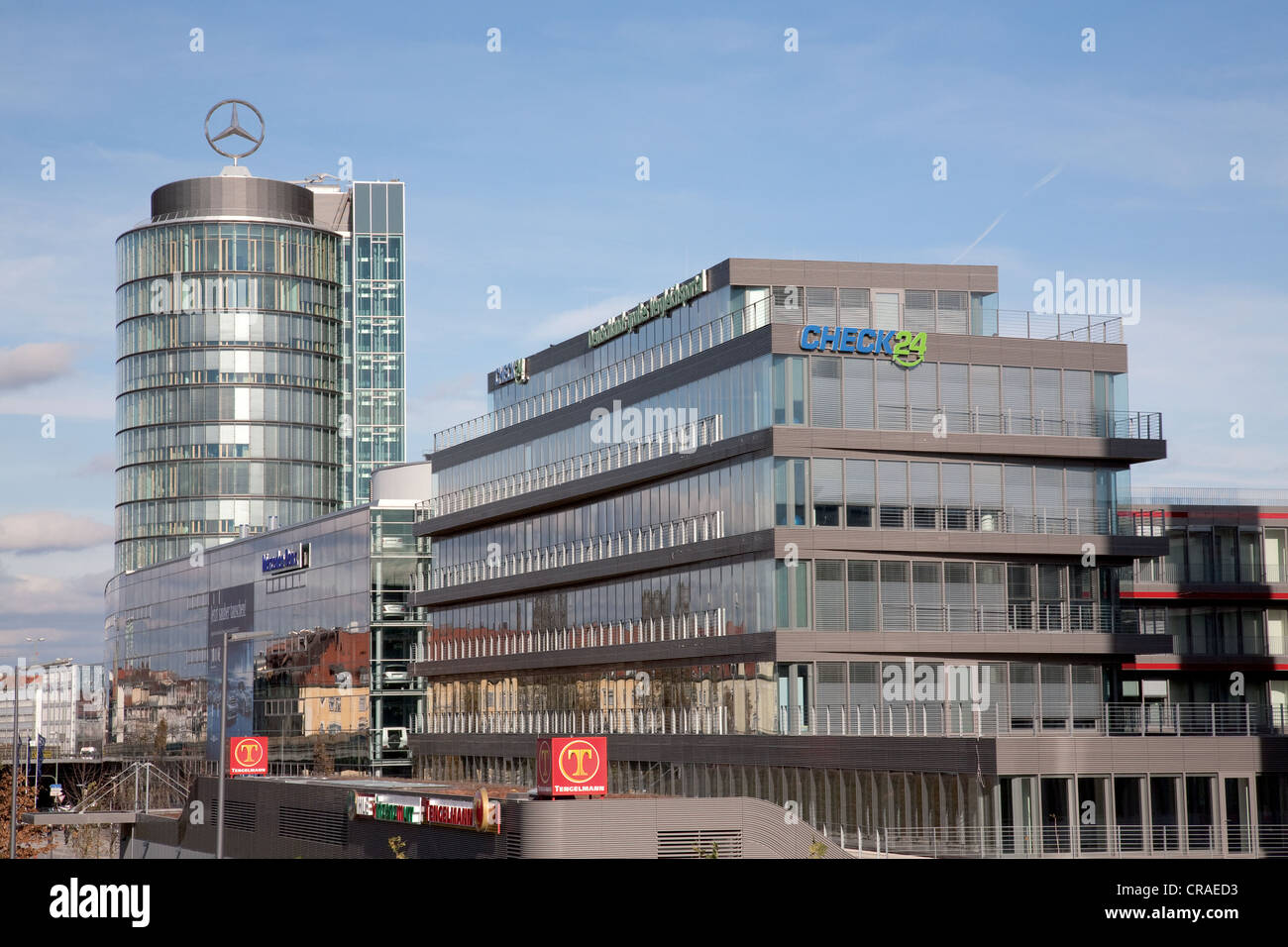 Mercedes-Benz building, Munich, Bavaria, Germany, Europe Stock Photo ...